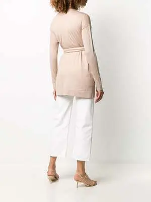 Fabiana Filippi Silk Waist-tied Cardigan