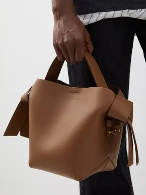Acne Studios Acne Studios - Musubi Mini Leather Cross-body Bag - Womens - Tan - ONE SIZE - Tan