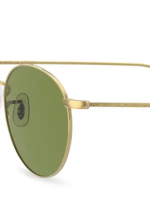 Oliver Spencer Coleridge Round Sunglasses - Gold