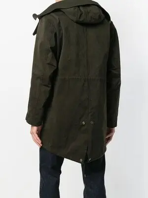 TEN C Hooded Coat - Green