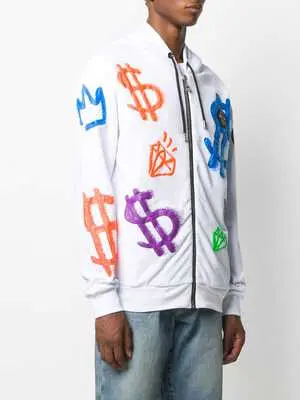 Philipp Plein Hooded Jacket - White