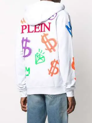 Philipp Plein Hooded Jacket - White