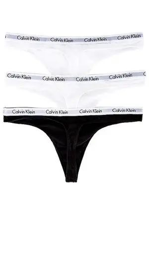 Calvin Klein Carousel 3 Pack Underwear In White,black,grey