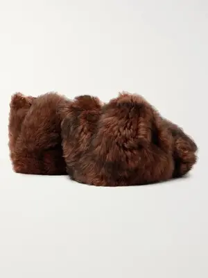 Vetements Hug Me Bear Shearling Slippers