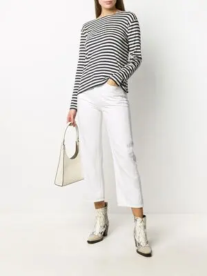 Closed Striped Long-sleeved T-shirt - Neutrals