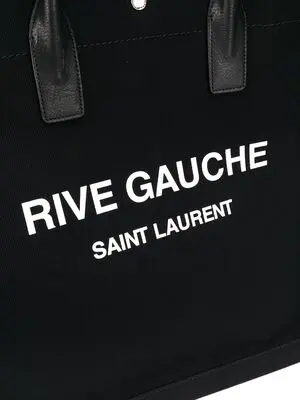 Saint Laurent Rive Gauche Canvas Tote Bag