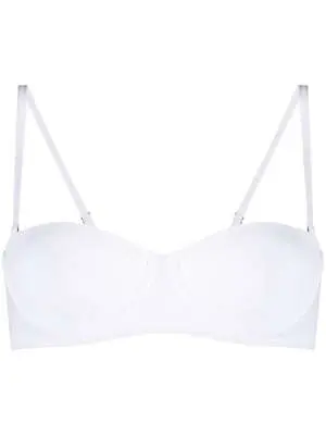Dolce & Gabbana Bustier Bikini Top - White