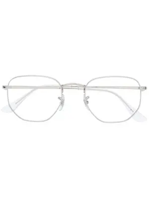 Ray-ban Geometric Glass Frames - Silver