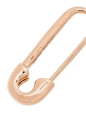 ANITA KO Safety Pin 18kt Rose Gold Earring - Pink