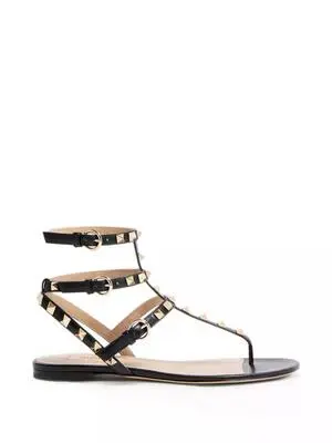 VALENTINO Rockstud Leather Flip-Flops