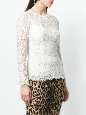 Dolce & Gabbana Floral Lace Top
