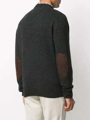 Barbour Patch Detail Crew Neck Jumper