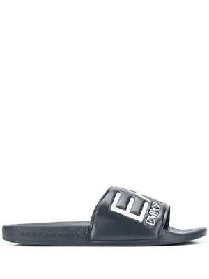 Emporio Armani Logo Embossed Slides