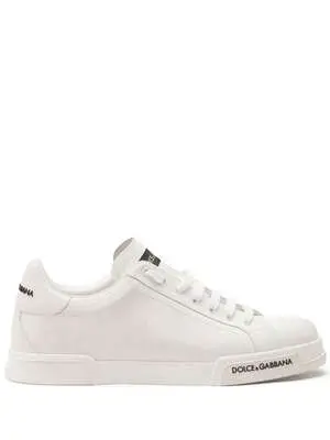 Dolce & Gabbana Portofino Logo-detail Sneakers - White