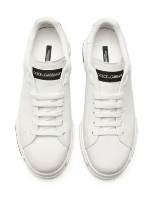 Dolce & Gabbana Portofino Logo-detail Sneakers - White