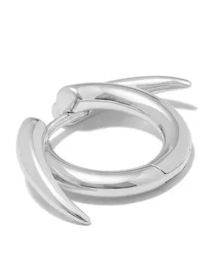 SHAUN LEANE Thorned Mini Hoop Earrings - Silver