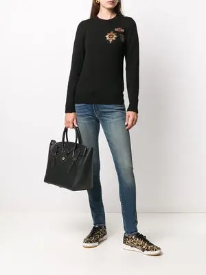 Ralph Lauren Stonewashed Mid-rise Skinny Jeans