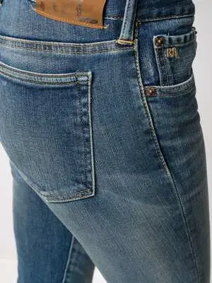 Ralph Lauren Stonewashed Mid-rise Skinny Jeans