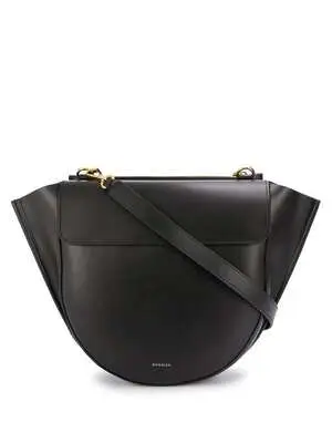 WANDLER Hortensia Leather Tote Bag - Black