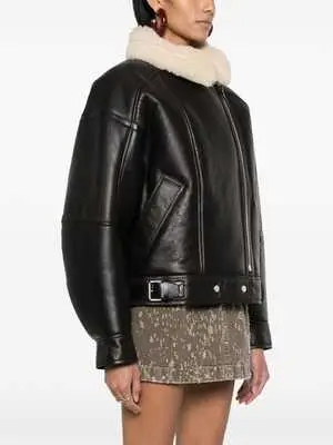 Acne Studios Leather Shearling Jacket