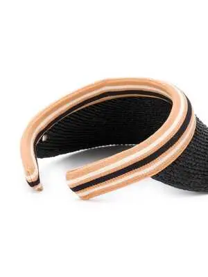 Helen Kaminski Bianca Braid Visor - Black