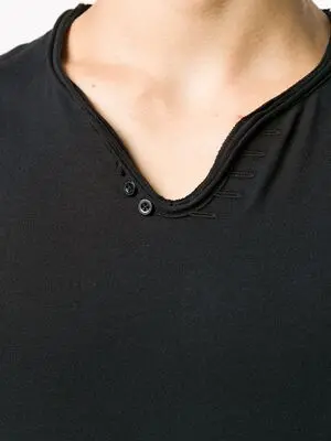 Zadig&Voltaire Monastir Henley-neck T-shirt - Black