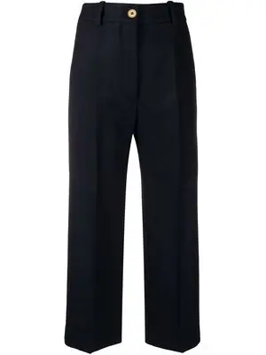 PATOU Cropped Tailored Trousers - Blue