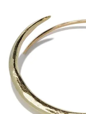 WOUTERS & HENDRIX 18kt Hammered Hoop Earrings - Gold