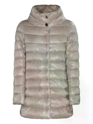 Herno Padded Zipped Coat - Grey