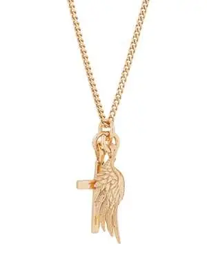 Emanuele Bicocchi Cross Wing Pendant Necklace
