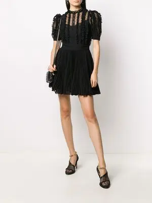 Dolce & Gabbana - Ruched Puff-sleeve Mini Dress