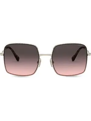 Miu Miu Square Frame Sunglasses Pink