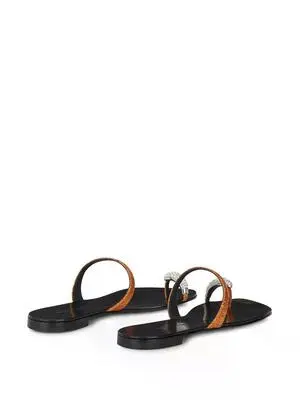 GIUSEPPE ZANOTTI Ring Toe Strap Sandals