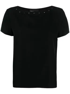 Emporio Armani Studded Boatneck T-shirt