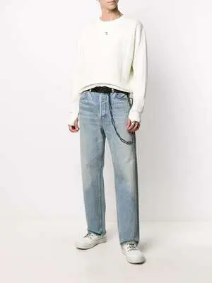 AMBUSH Drop Shoulder Padded Sweatshirt - White