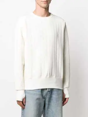 AMBUSH Drop Shoulder Padded Sweatshirt - White