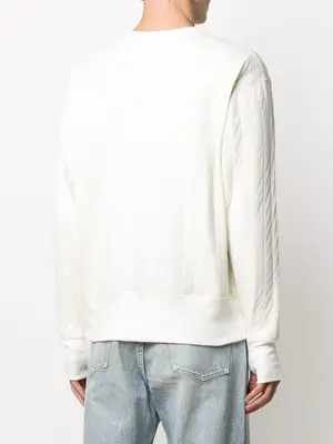 AMBUSH Drop Shoulder Padded Sweatshirt - White
