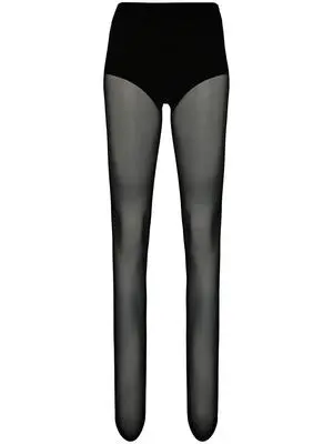 Wolford Pure 10 Sheer Tights - Black