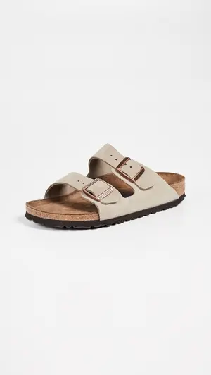 BIRKENSTOCK Arizona Soft Footbed Sandals - Taupe