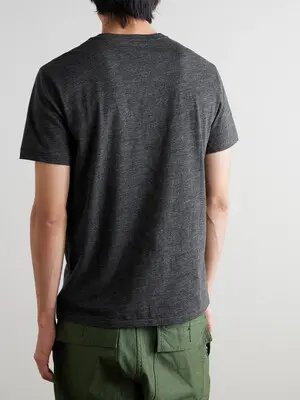 Polo Ralph Lauren Slim-fit Mélange Cotton-jersey T-shirt - Gray
