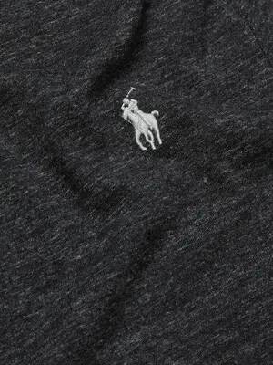 Polo Ralph Lauren Slim-fit Mélange Cotton-jersey T-shirt - Gray