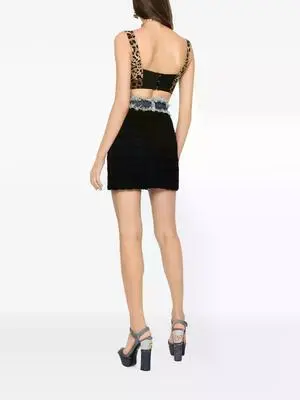 Dolce & Gabbana Leopard-print Bustier Top - Brown
