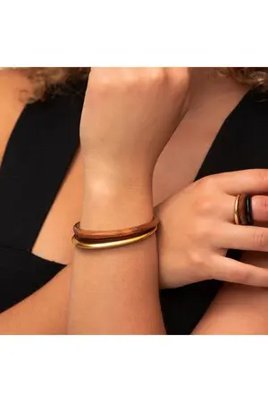 SOKO Teak Sabi Outline Cuff Bracelet
