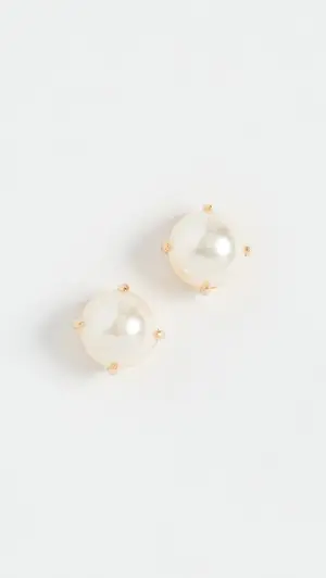 Lele Sadoughi Imitation Pearl Stud Earrings