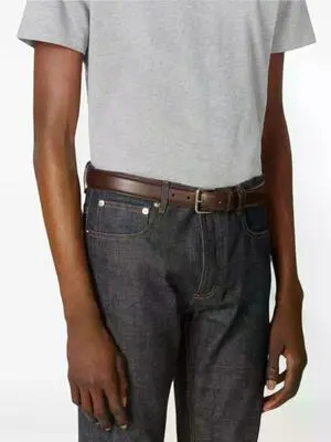 A.P.C. A.P.C. Classic Slim Leather Belt
