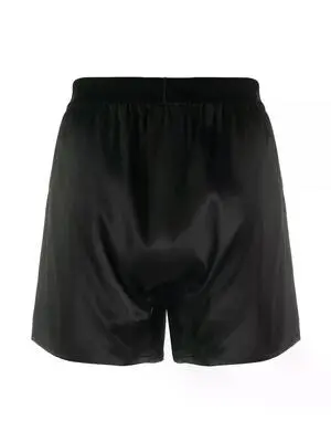 TOM FORD Logo-waistband Silk Boxers - Black