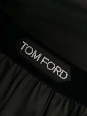 TOM FORD Logo-waistband Silk Boxers