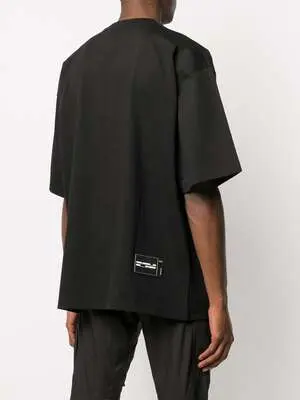 We11Done Oversized Logo-print T-shirt - Black