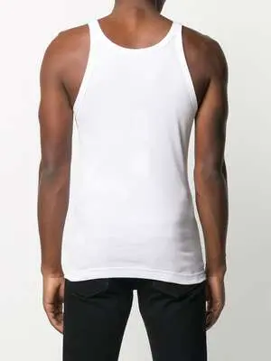 Dolce & Gabbana Fine-rib Cotton Tank Top - White