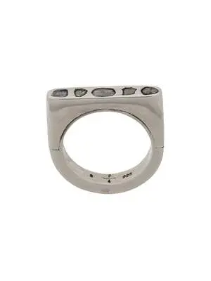 PARTS OF FOUR Sistema Diamond Pavé Ring - Silver